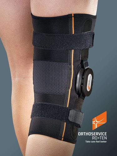 Short knee orthosis with polycentric hinges and F-E control Genufit 29 ...